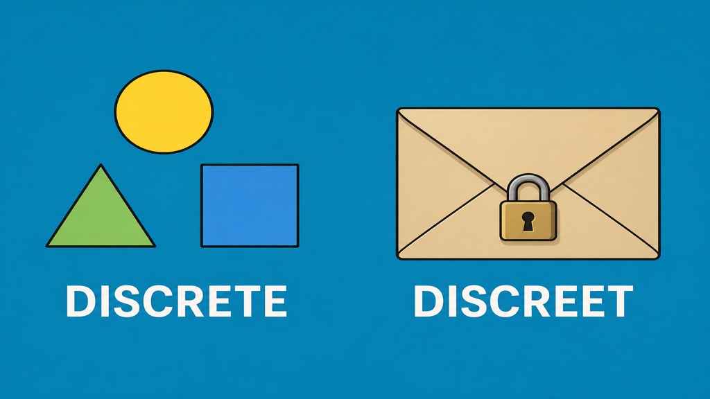 Discrete vs. Discreet: What Is the Difference?