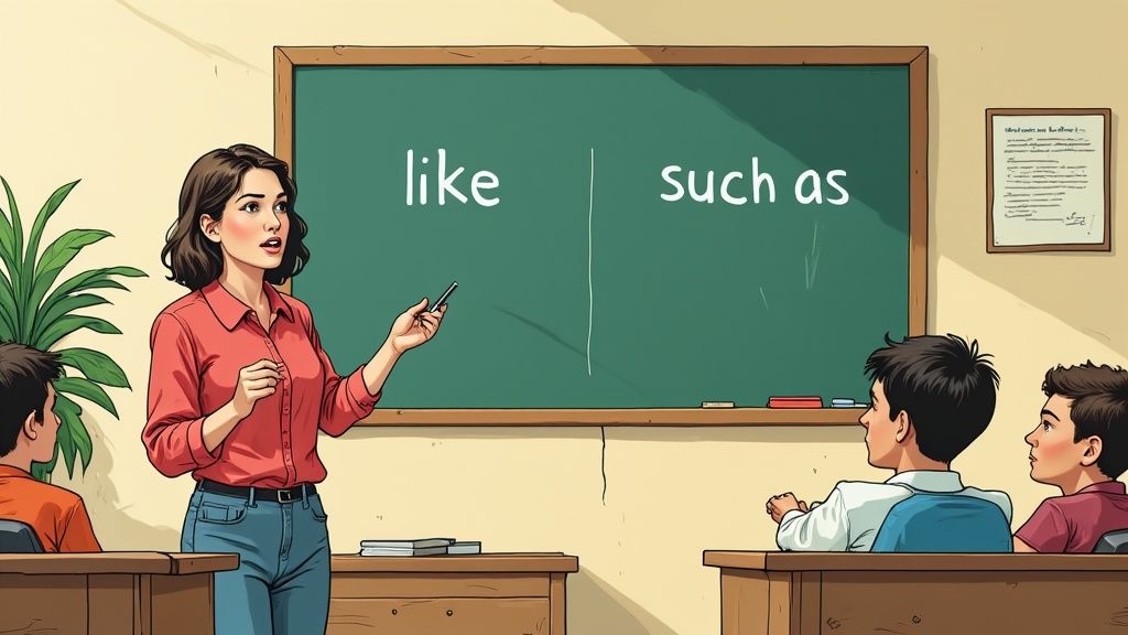 Like vs. Such As - What's The Difference?